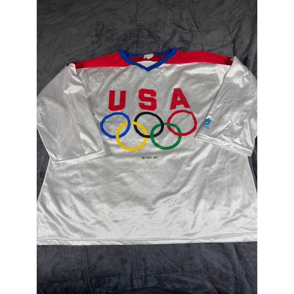 Olympic Licensed | Shirts | Vintage Usa Olympic Games Mesh Jersey White ...